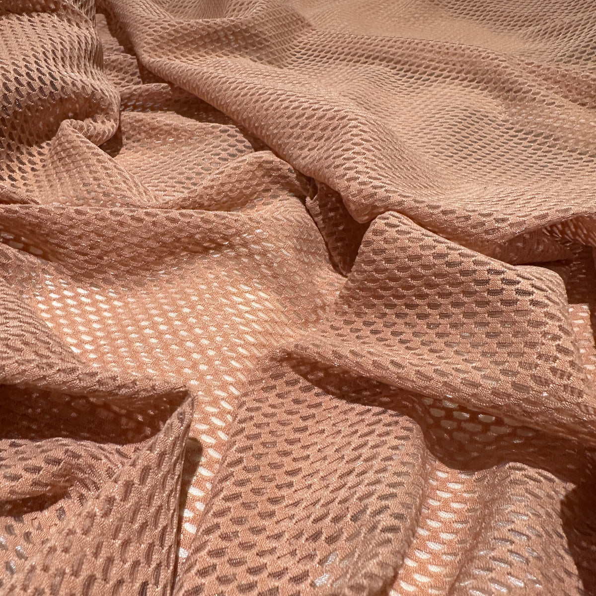 FS1198 Plain Fishnet Mesh Fabric Stretch Black Salmon Olive – Fabric Styles