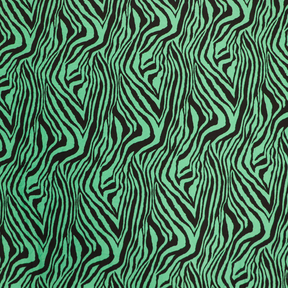 (32C) Green Zebra Fabric – Fabric Styles