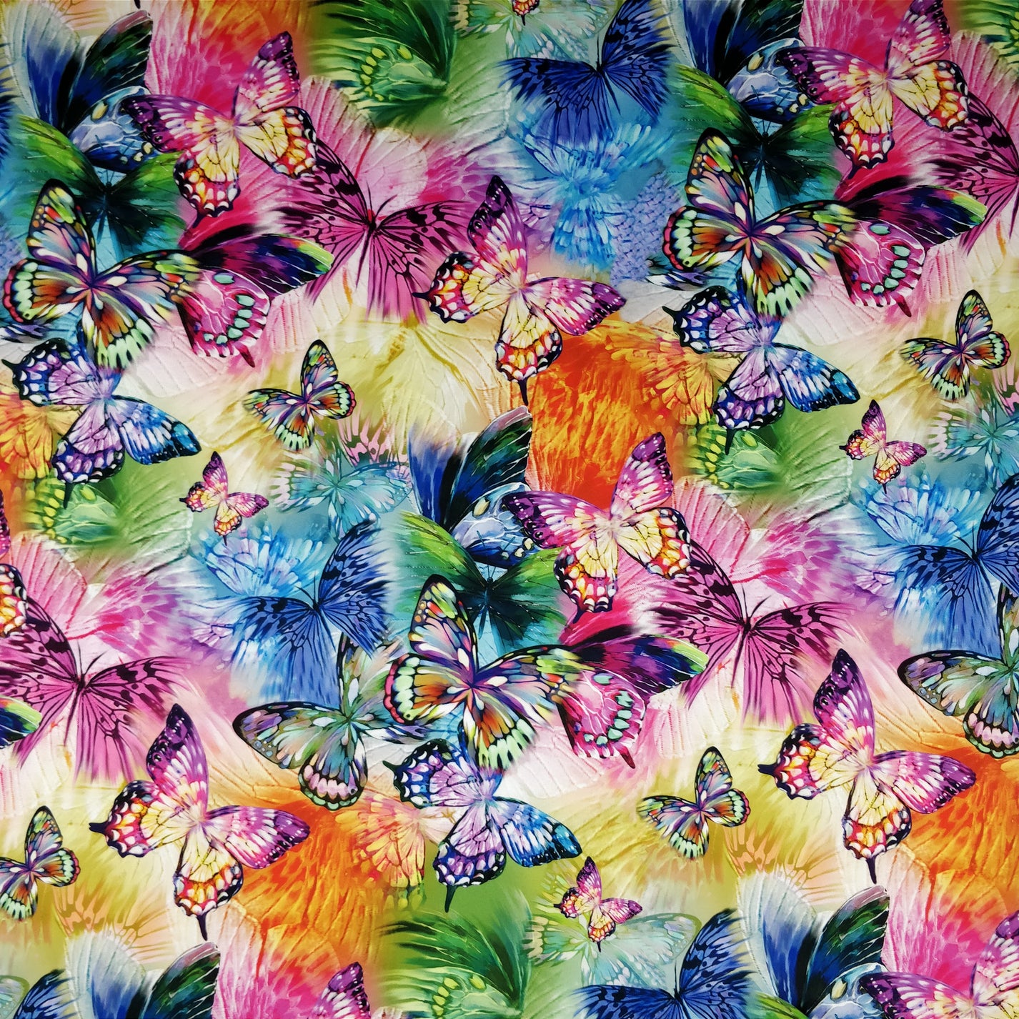 FS204 Multi Colour Rainbow Butterfly – Fabric Styles